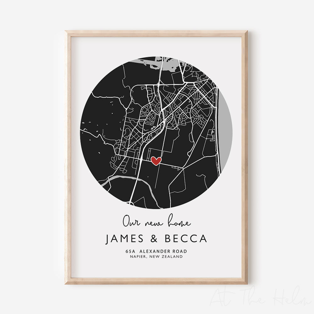 Personalised First Home Prints - At The Helm NZ