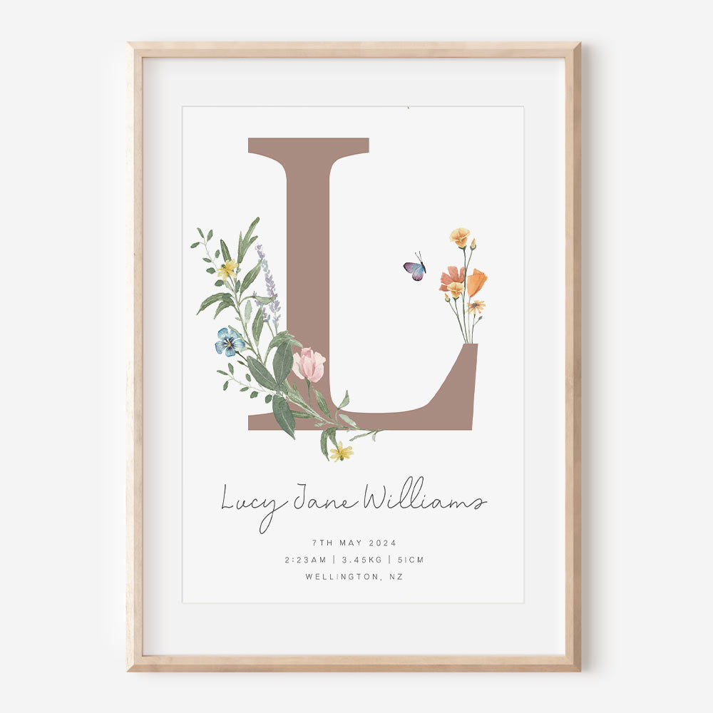 Birth Detail Keepsake Prints - At The Helm NZ