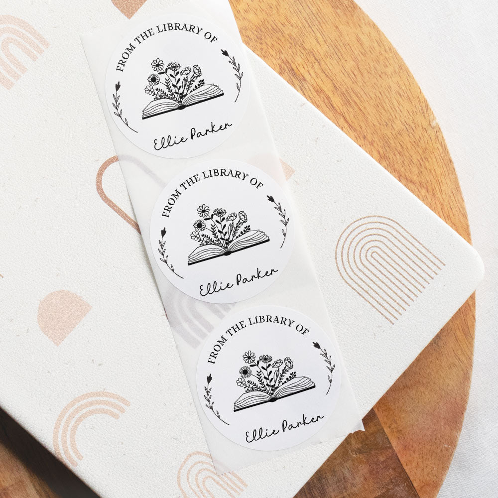 Personalised "From The Library Of" Book Sticker Labels - At The Helm NZ
