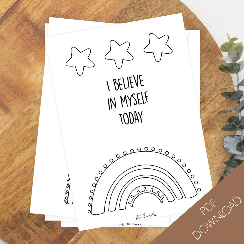 Children's Affirmation Colouring In Pages - 15 Printable PDF A4s – At ...