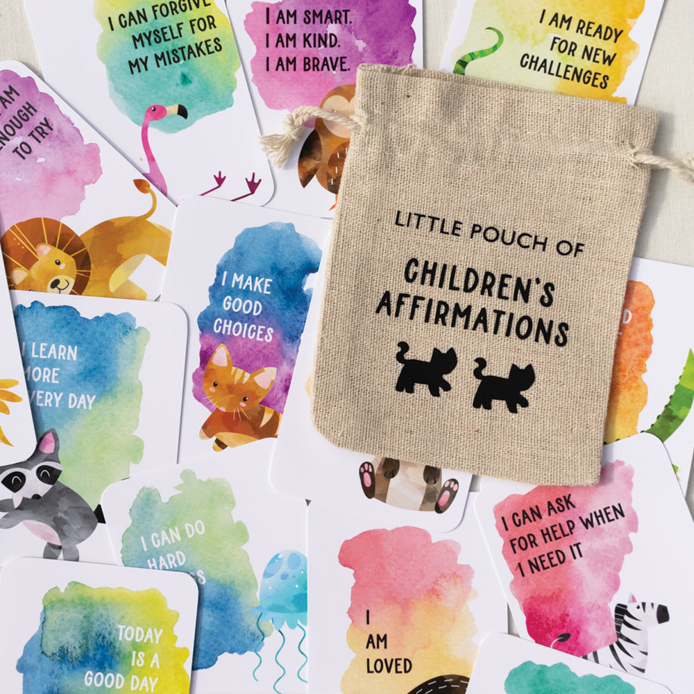 Little Pouch Of Children's Affirmations - Mini Affirmation Cards - At ...