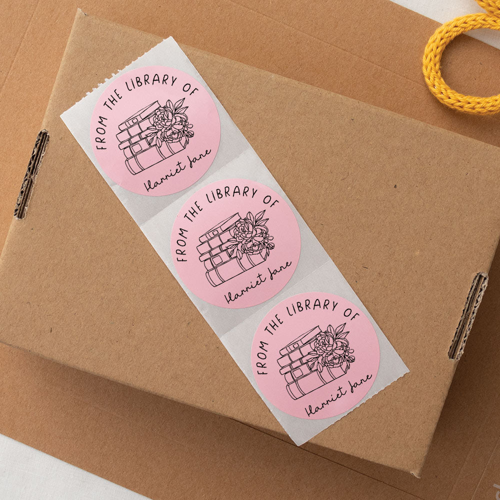 Customised "From The Library Of" Book Stickers - At The Helm NZ