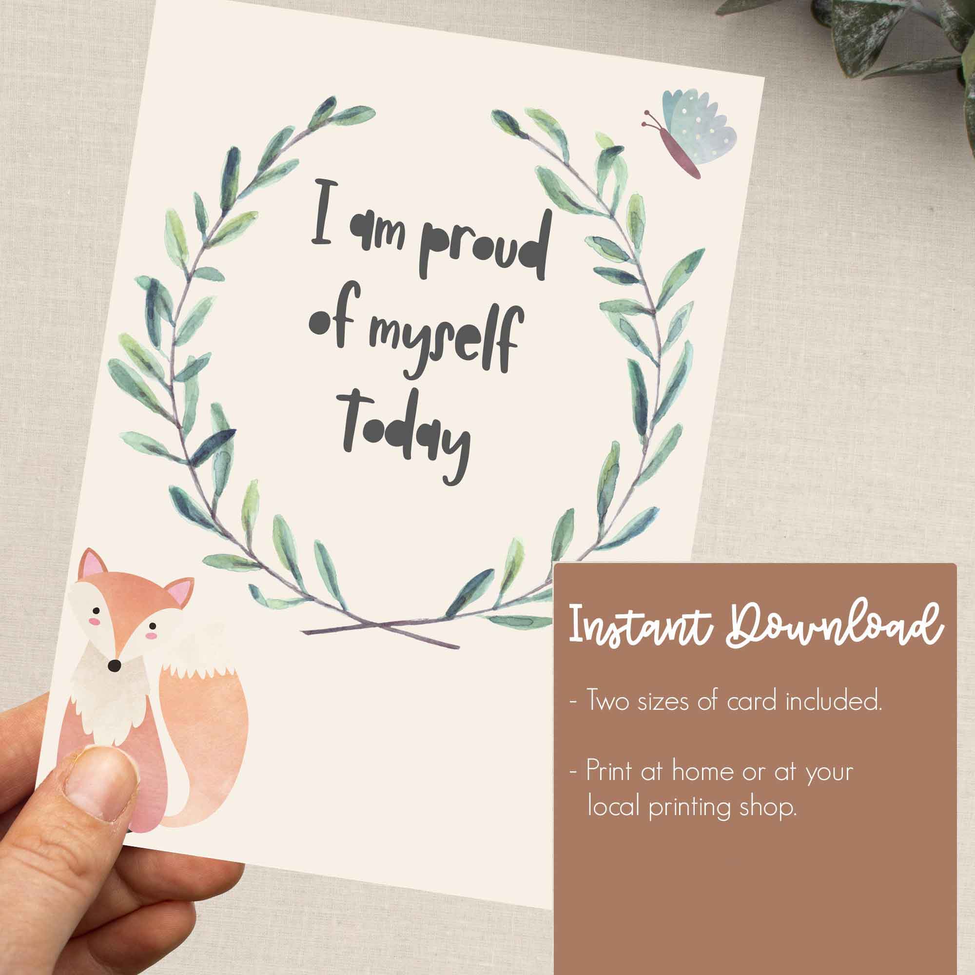 32 Printable Children's Forest-Themed Affirmations | Calming ...