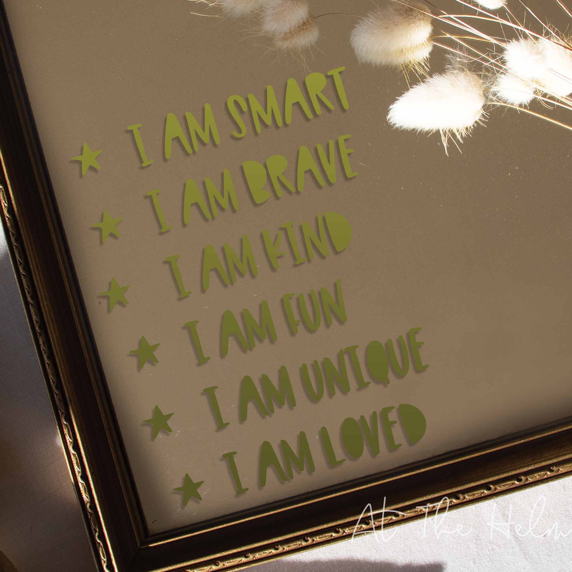 Children's Affirmation Mirror Decal - At The Helm NZ