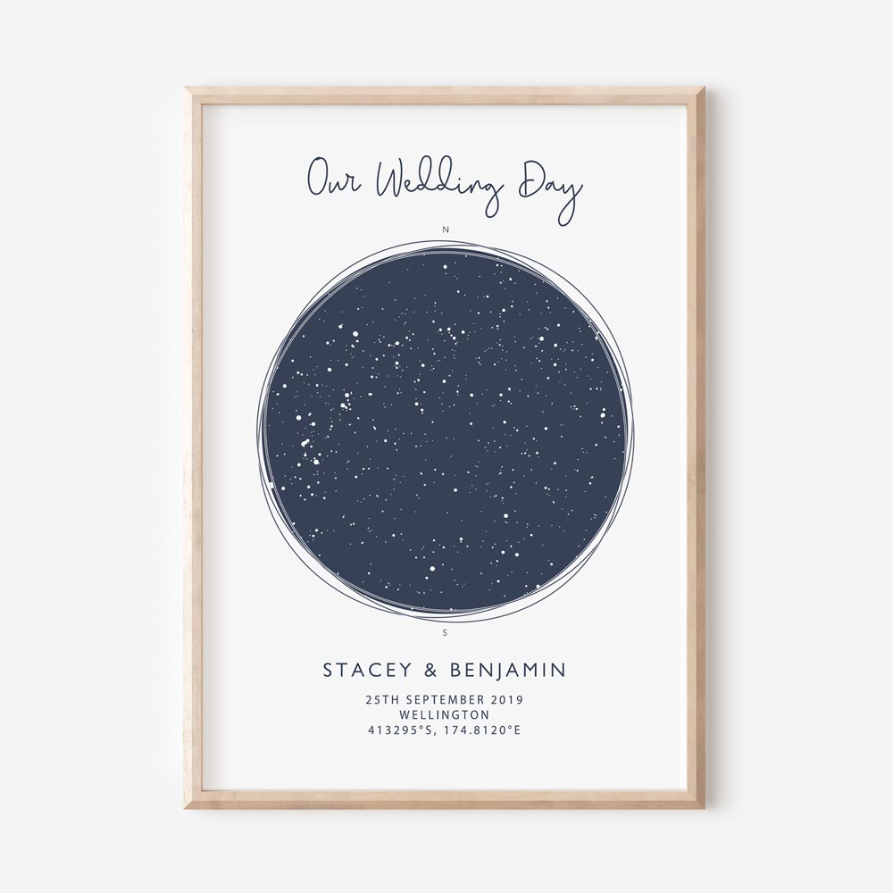Custom Star Map Print - At The Helm